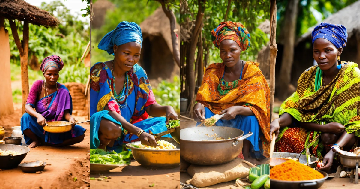 Lexica - AFRICAN local village woman cooking