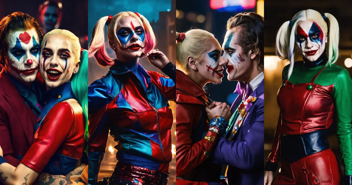 Lexica - Lady Gaga Harley Quinn fight with joaquin phoenix joker