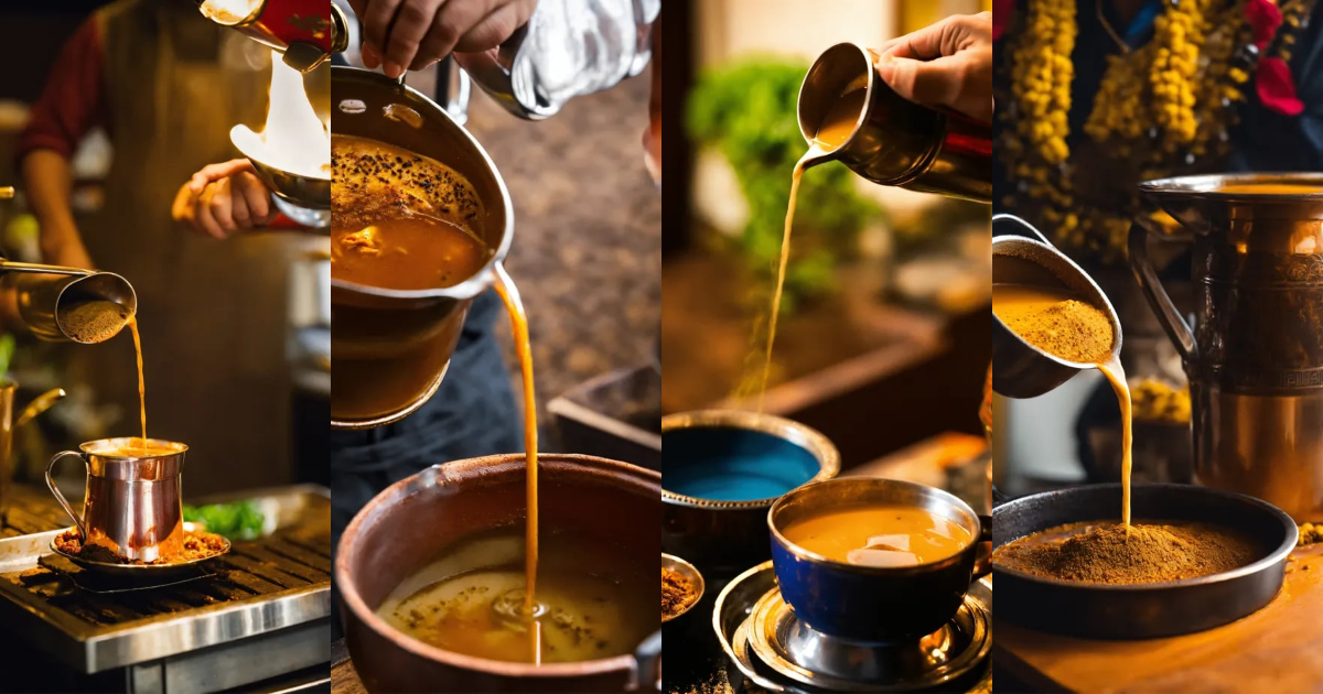 Lexica - Chai master pouring TANDOORI CHAI