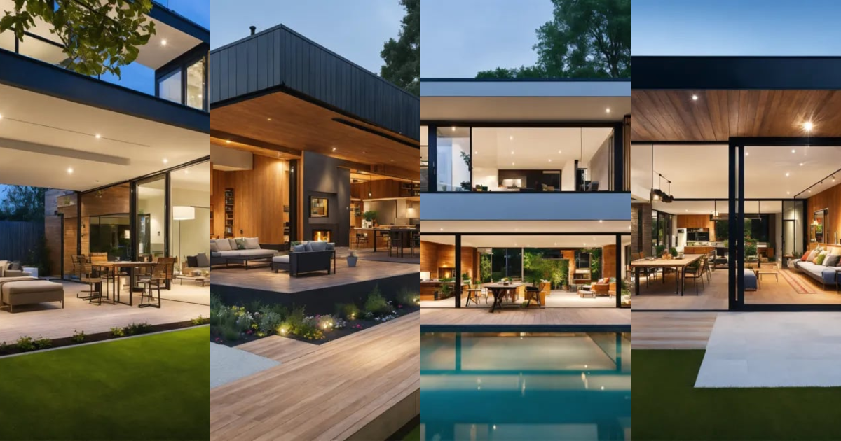 Lexica - Modern single level house design with a garden.