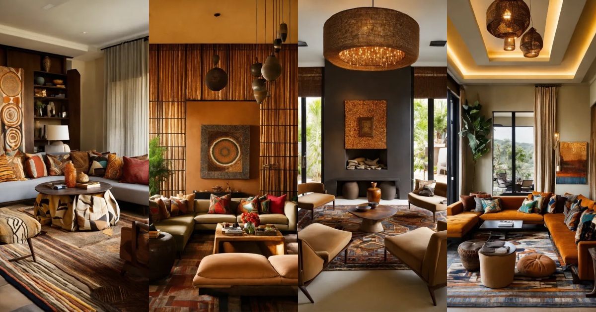 Lexica - African designed living room with modern but stylish features