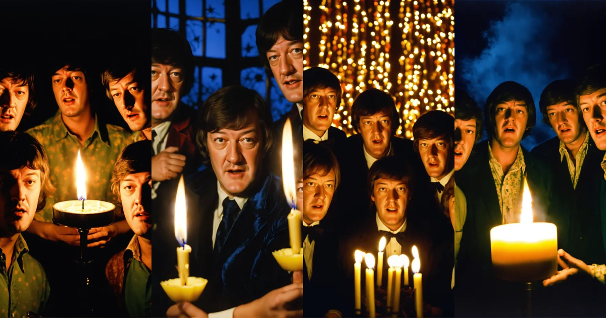 Lexica - 1970s Portrait of Stephen fry and 30 Identical twin brothers ...