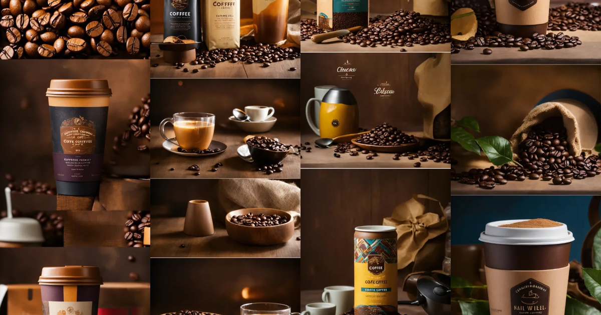Lexica - Creative design & product photography set design for a coffee ...
