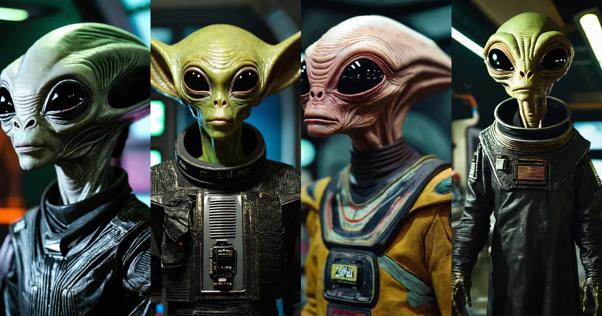 Lexica - An alien called Zorblax, TV presenter's tunic on a TV space ...