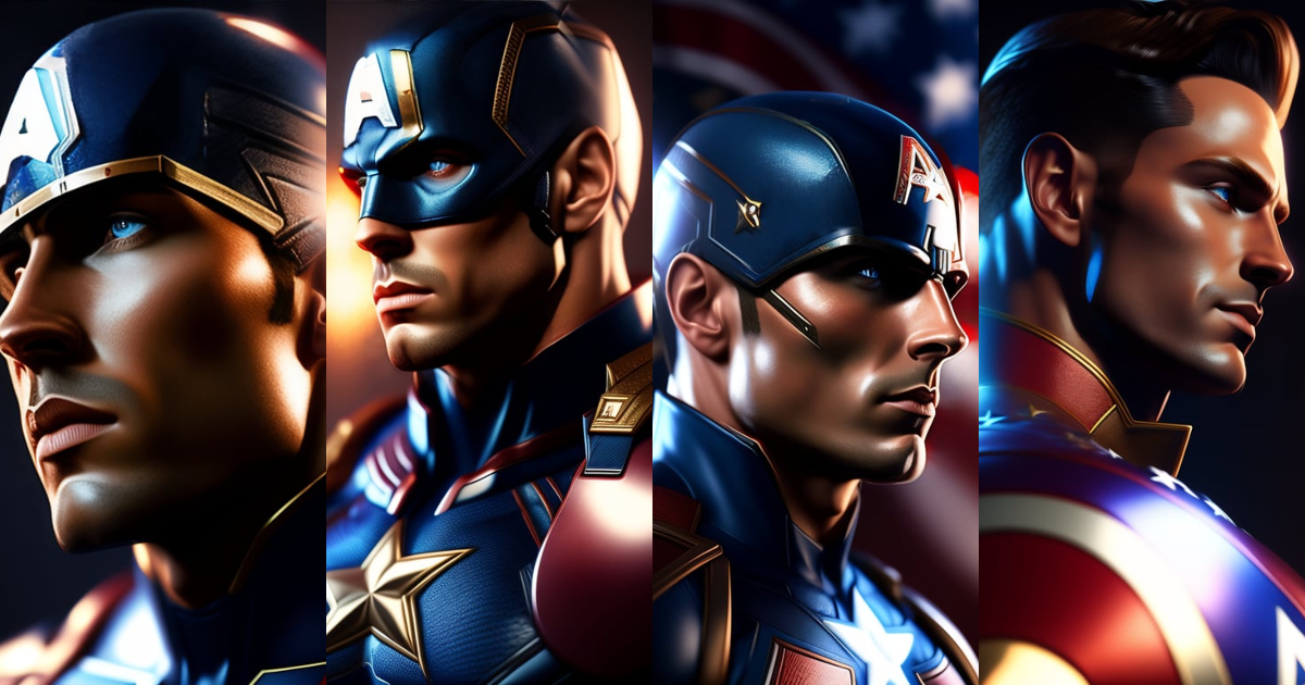 Lexica - A digital art of captain america, intricate, hyperrealistic ...