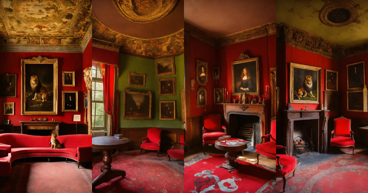 Lexica - The room was a circular room full of squashy armchairs, tables ...