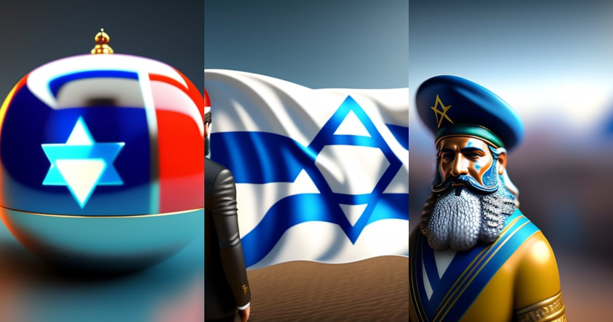 Lexica - Religious Jew wearing the Israeli flag, funko realistic 3d ...