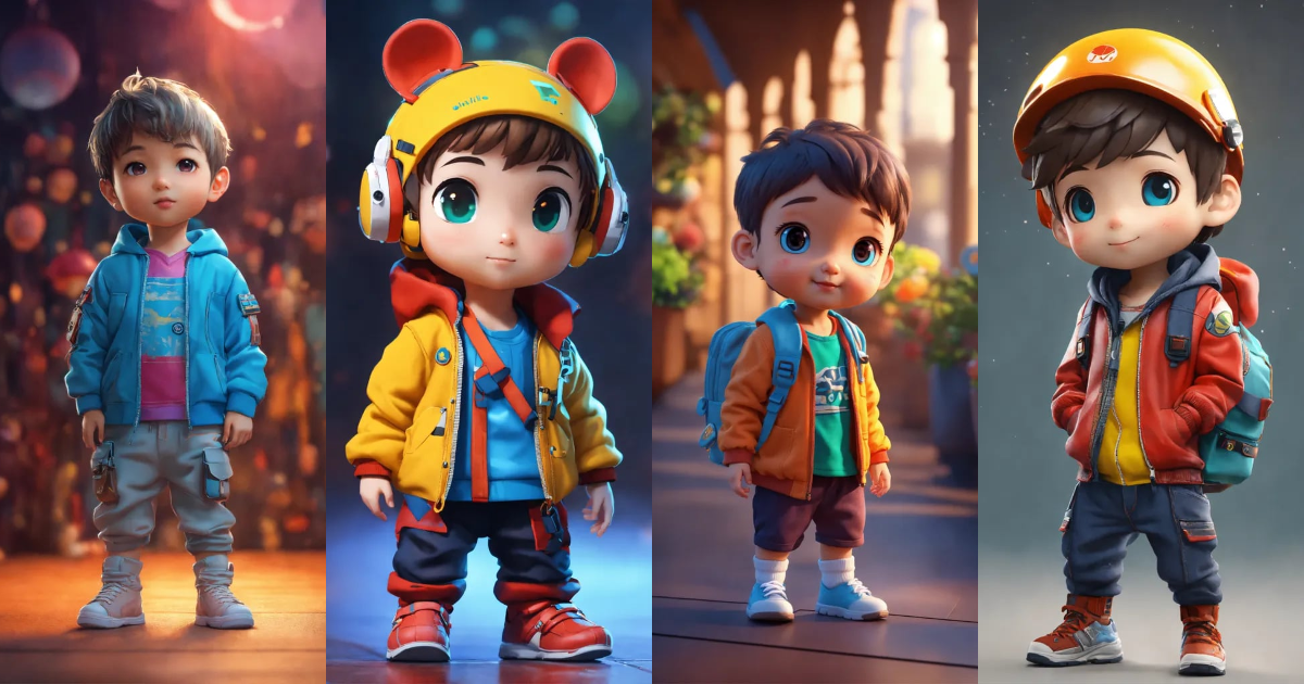 Lexica - 4d photographic image of full body image of a cute little ...