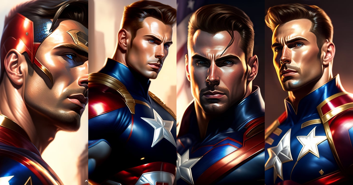 Lexica - Super muscular Chris evans as captain america, marvel ...