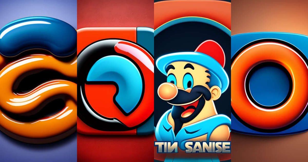 Lexica - Sausage party, cartoon discord server logo, 2d, funny