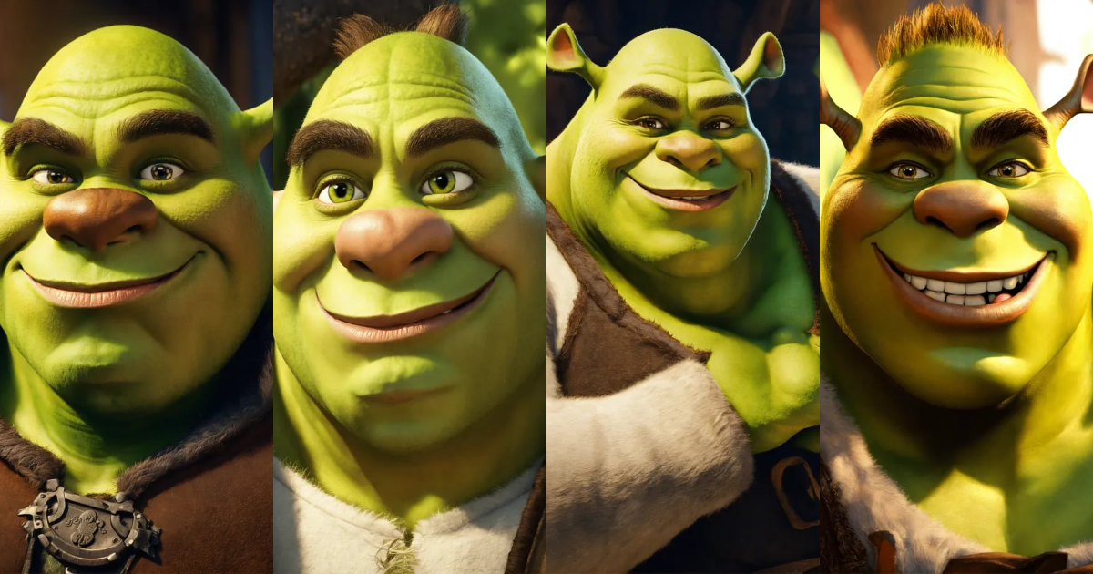 Lexica - Shrek, looking at camera, 8k, realistic