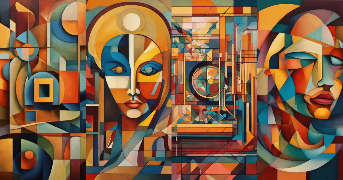 Lexica - Abstract design and minimalist of Interstellar Bliss cubist ...