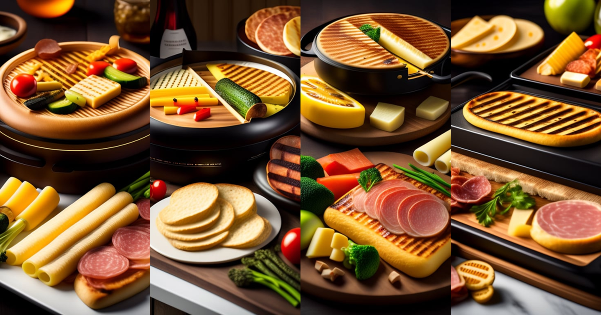 Lexica - Swiss Raclette grill, with a variety of grilled vegetables ...