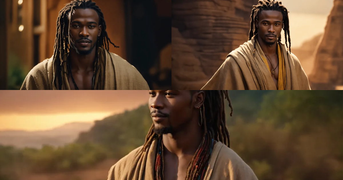 Lexica - Illustrate a view of a young handsome, strong, broad ...