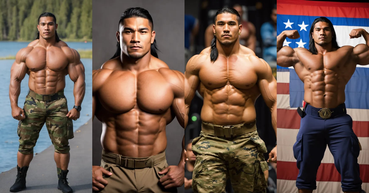 Lexica - 30-year-old Native American man with big muscles, big ...