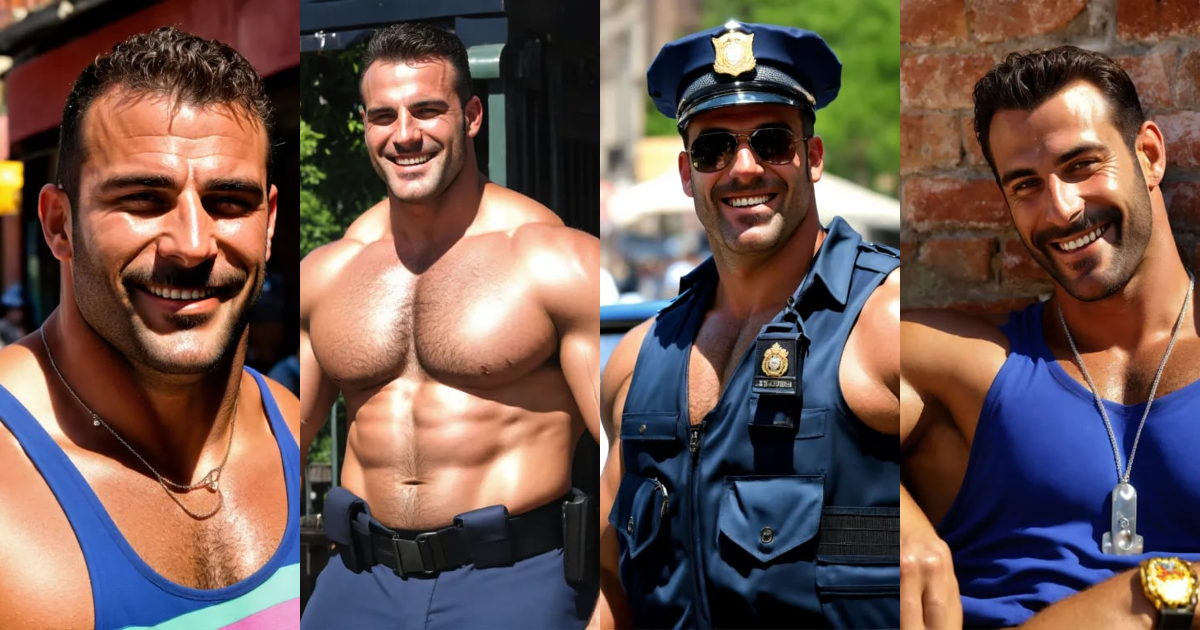 Lexica - Sweaty shiny Handsome Italian Cop from the Bronx, Joe Menano ...