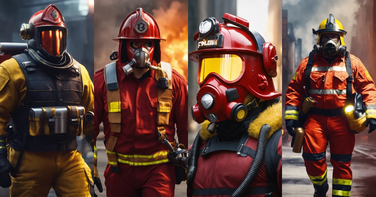 Lexica - Juggernaut from xmen dressed as a firefighter with his helmet ...