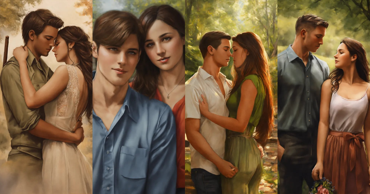 Lexica - Reconciliation drawing of a couple, realistic