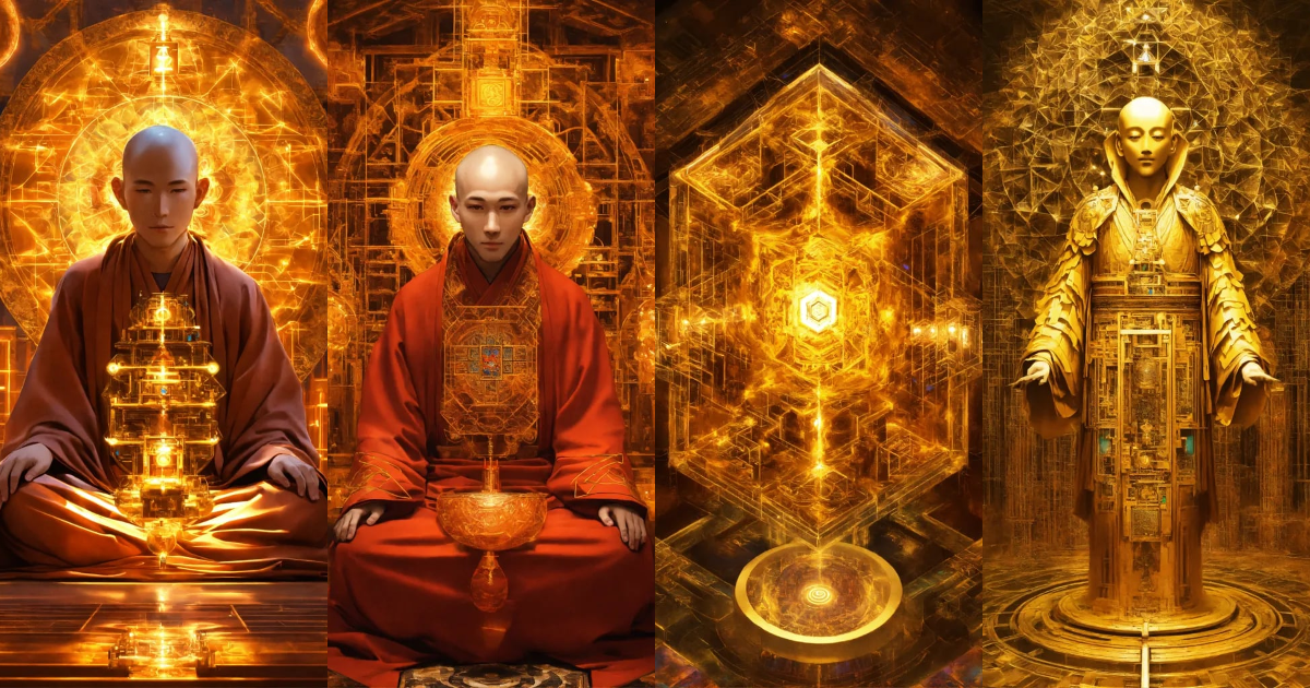 Lexica - 4th dimension complex fractal geometry tesseracts daoist monk ...