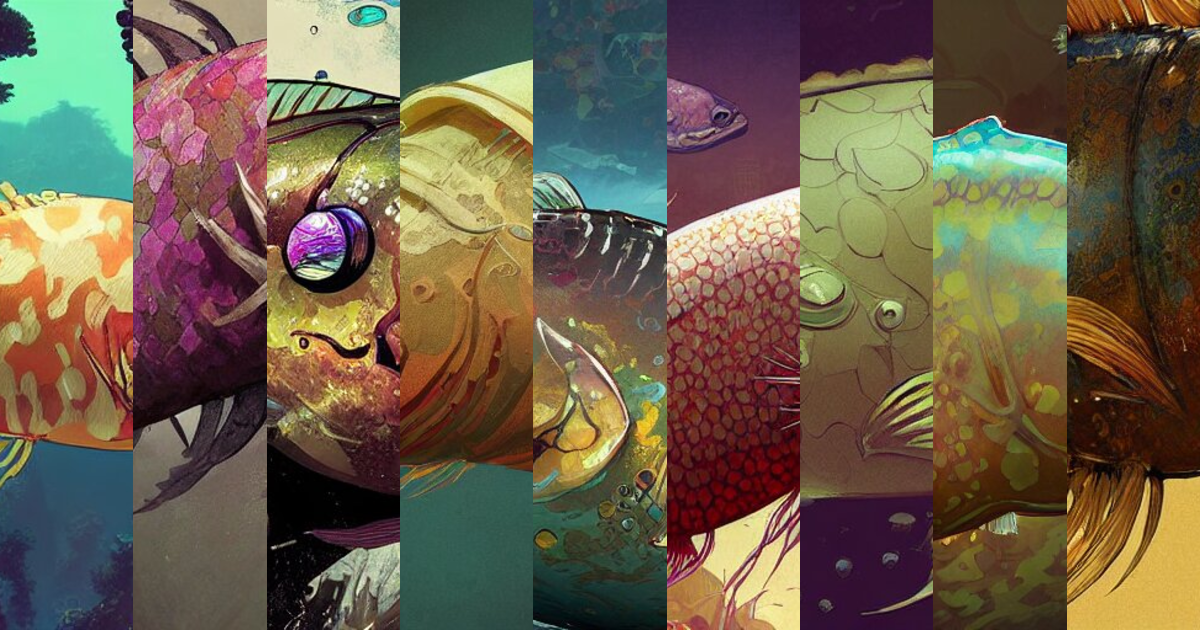 Lexica - Dramatic art - portrait of a armored cavefish fish from ...