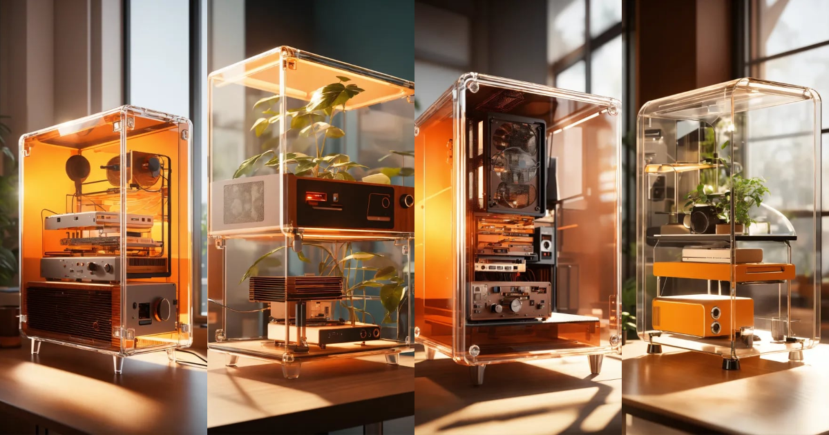 Lexica - A translucent PC case, designed by Charles Eames. mid-century ...