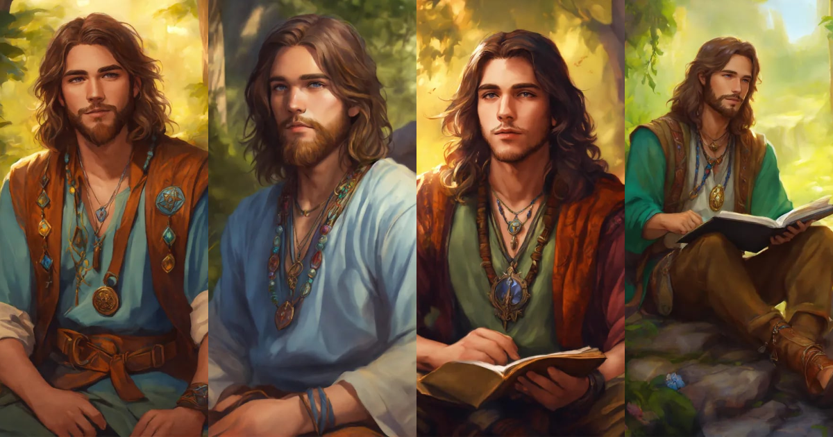 Lexica - Male Hippie mormon youth pastor realistic drawing fantasy ...
