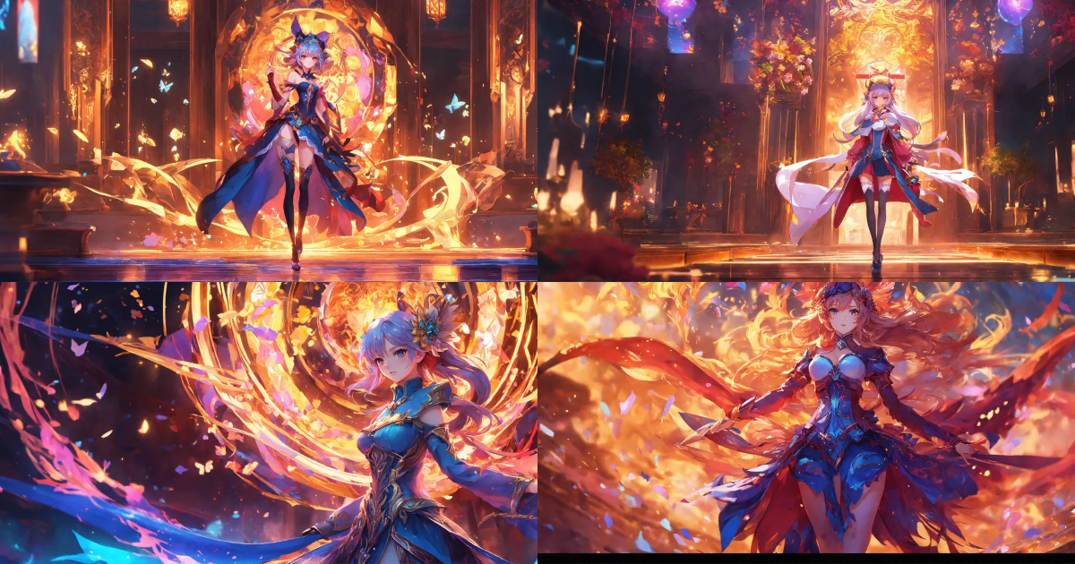 Lexica - Abstract style anime art of magic girl 8k, stunning intricate ...