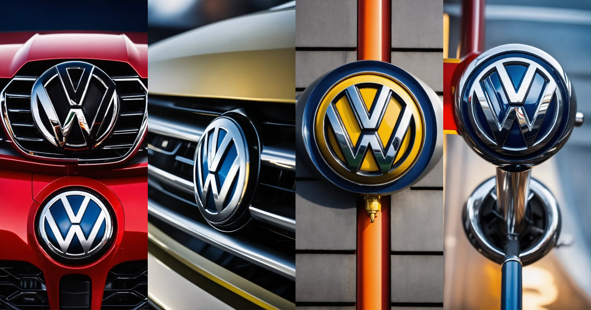 Lexica - Insignia of the VW brand with a dynamic background, and a ...