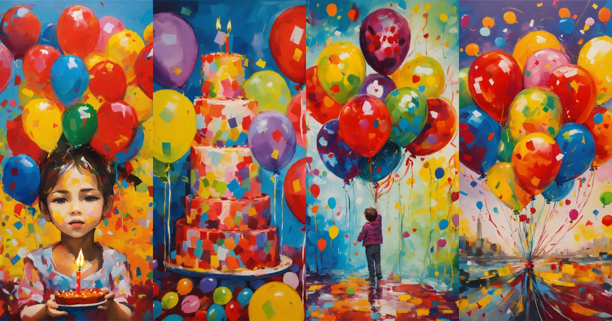 Lexica - Let's Celebrate a Neo-Expressionist Birthday A Burst of ...