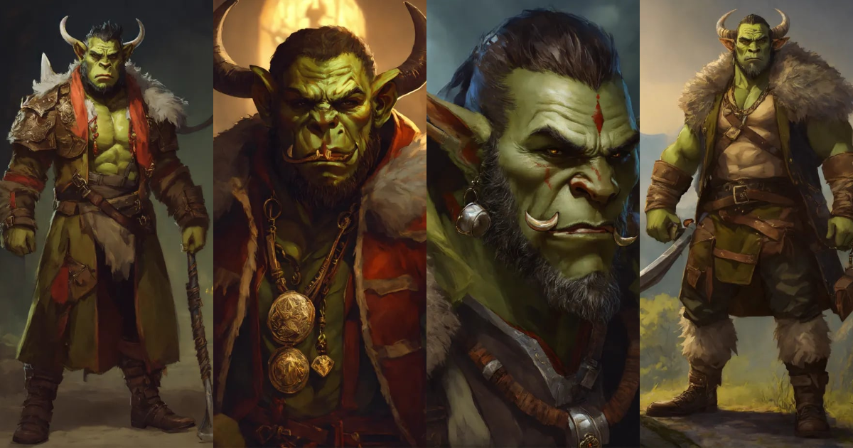 Lexica - Handsome orc with tusks dressed as a gopnik