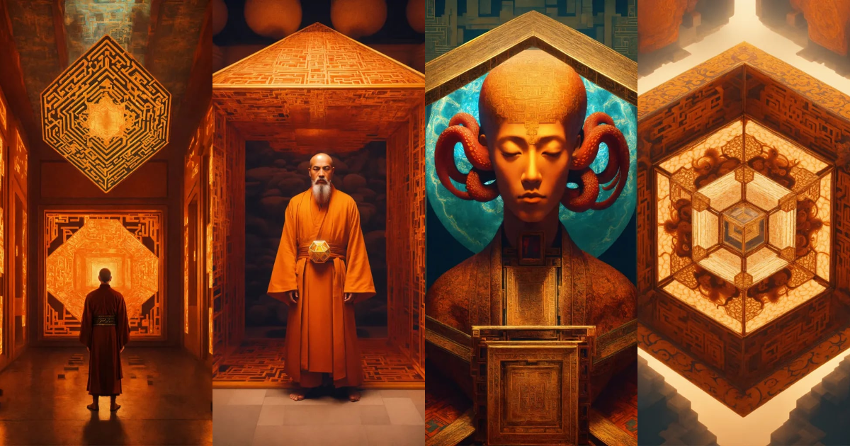 Lexica - Taoist monk octopus tesseract body fractal three point ...