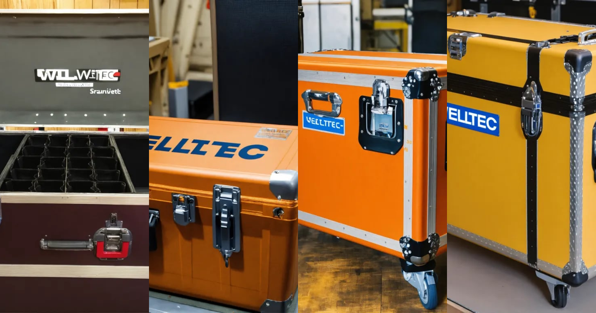 Lexica - Flight case with word Welltec stamped on it
