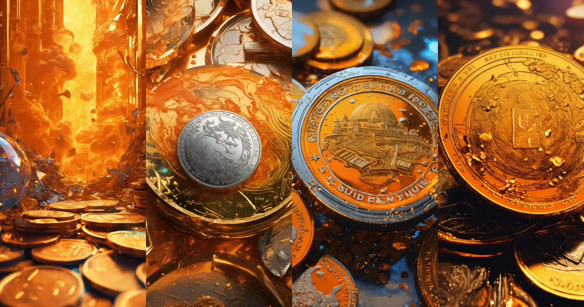 Lexica - ((fictional Sci-Fi money of the future)), Hyperdetailed Coins ...