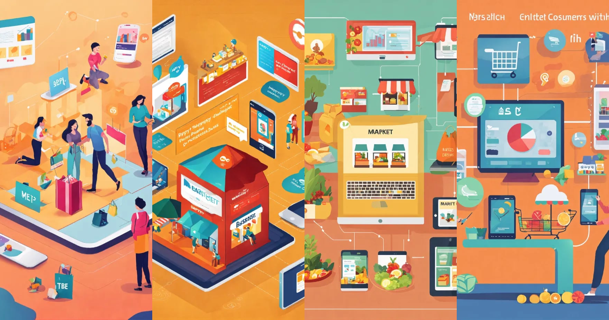 Lexica - Design an image illustrating the concept of market-driven ...