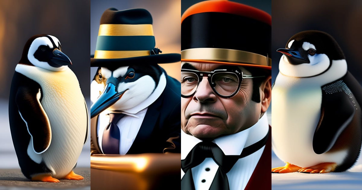 Lexica - Jerry Nadler dressed as a Penguin, wearing a monocle, real ...