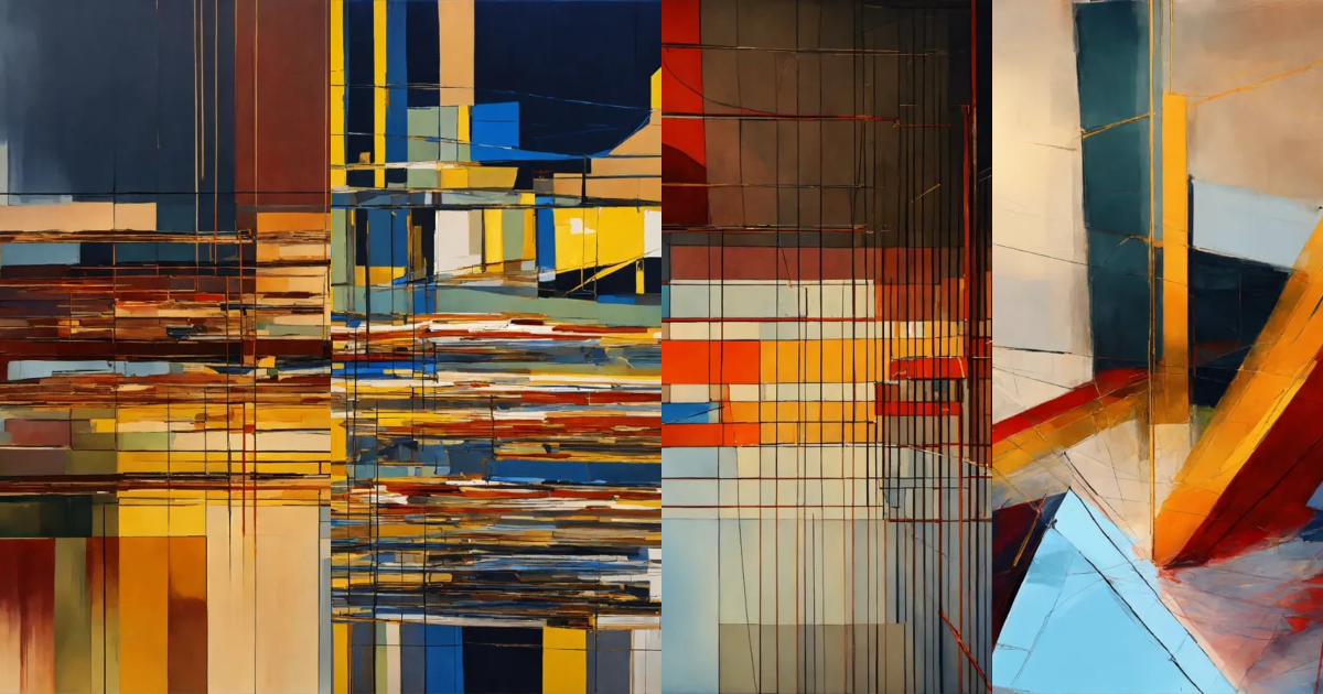 Lexica - Abstract, line art, oil painting, transparent, in style ...