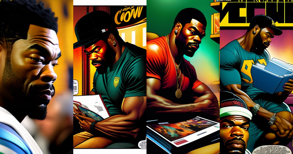 Lexica - Method man reading comic book