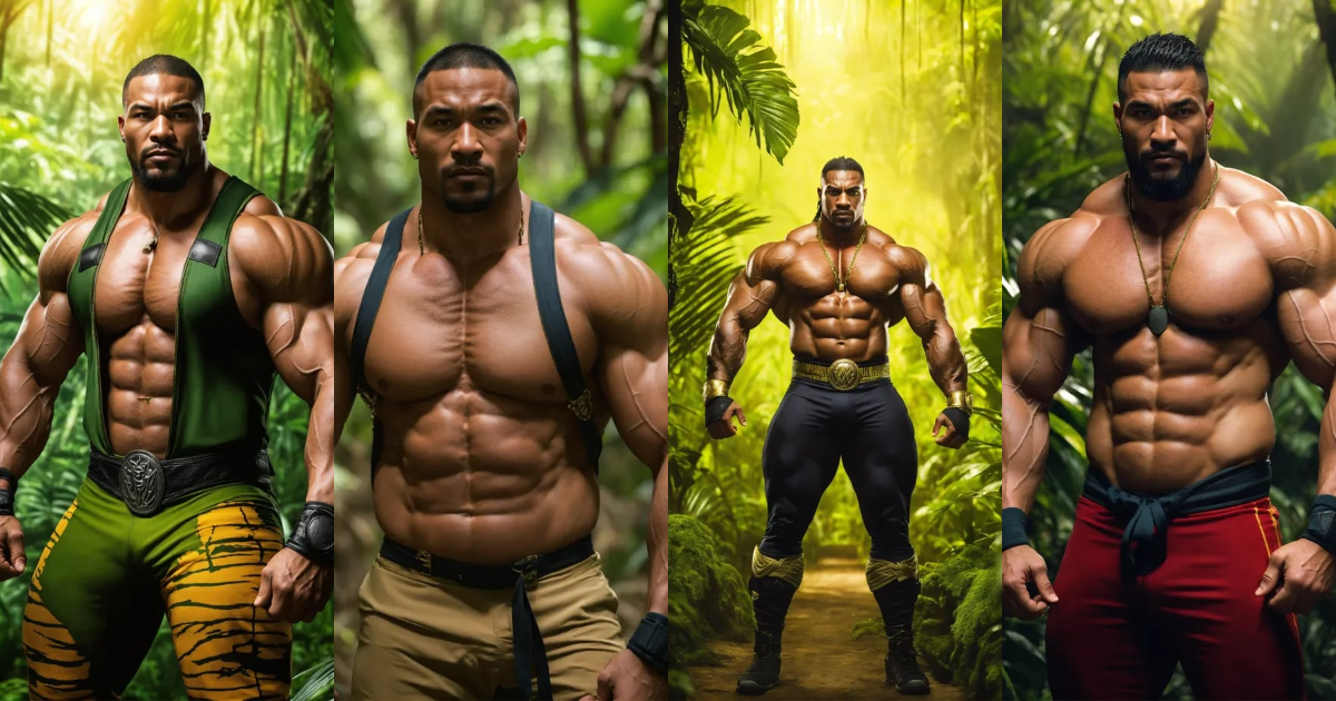 Lexica - 30-year-old man with big muscles, big bodybuilder, Kano from ...