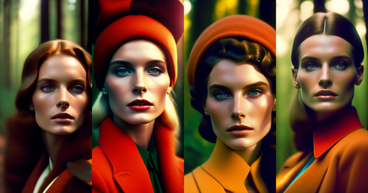 Lexica - Directed by Wes Anderson, forest nymph, fashion photoshoot for ...