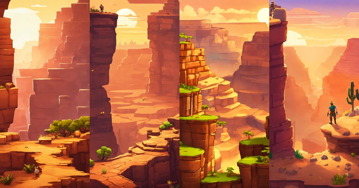Lexica - Plataforma 2d game Grand Canyon