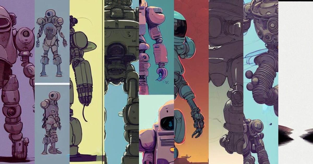 Lexica - A study of cell shaded cartoon of a monk in a mech suit ...