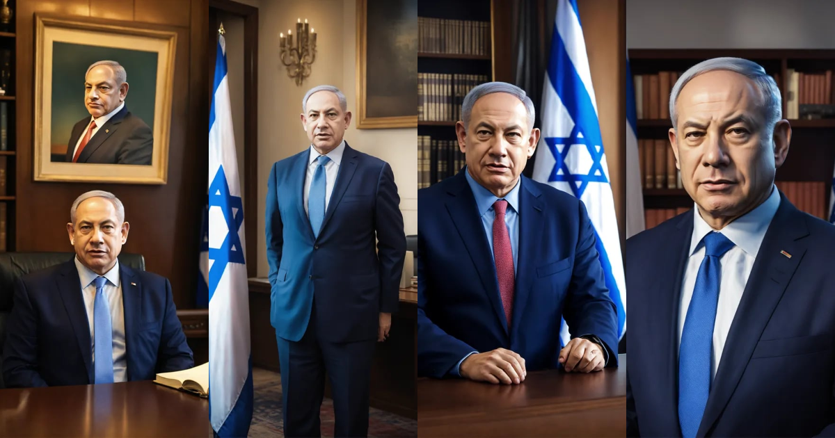 Lexica - Generate a picture of benjamin netanyahu in his office in ...