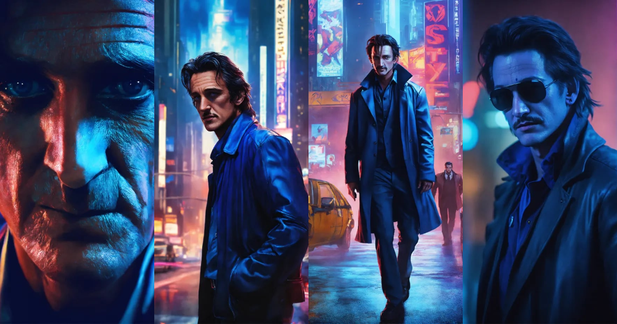 Lexica - Sean Penn Is Nightcrawler of X-Men in a cyberpunk Metropolis ...