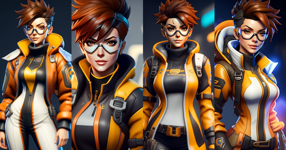 Lexica - Tracer from overwatch, highly detailed, otrn clothes