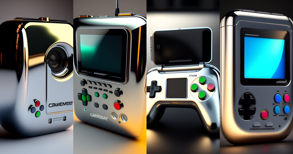Lexica - Chrome gameboy console. highly detailed digital art ...