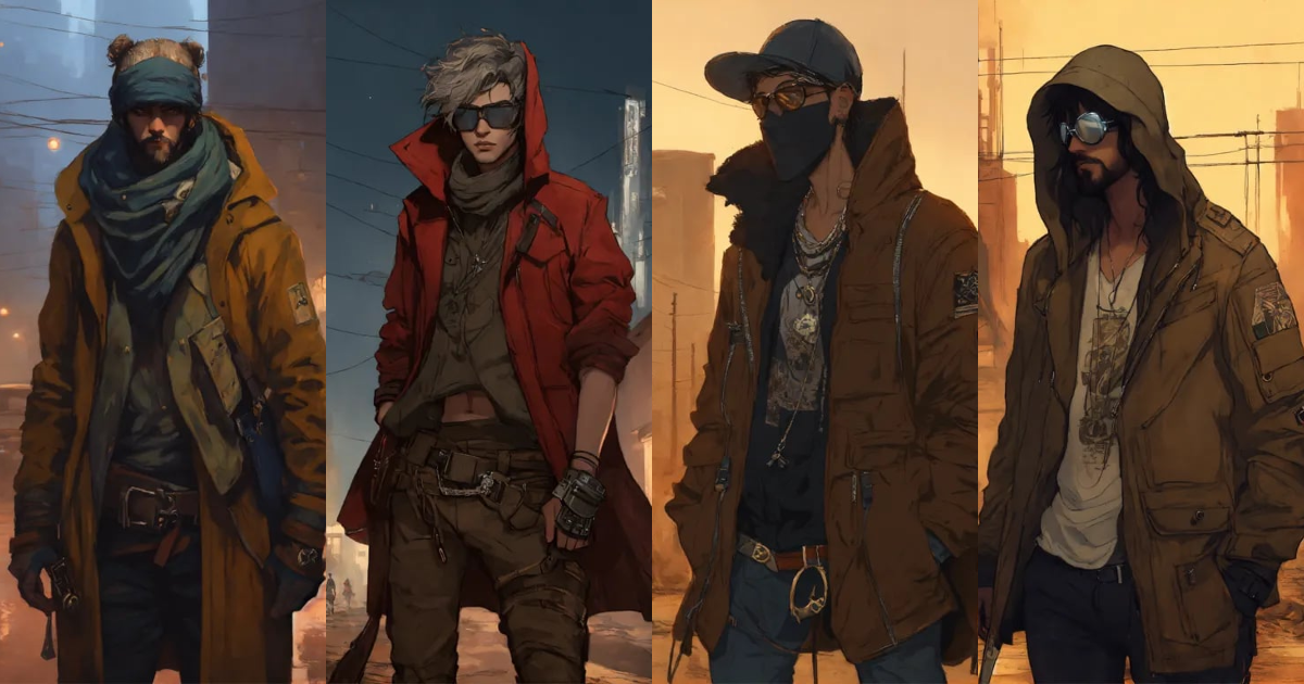 Lexica - Drifter delinquent wearing ratty clothing, Apocalyptic ...