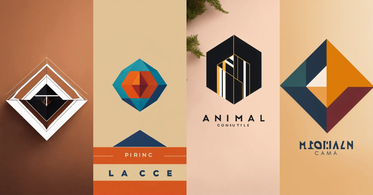 Lexica - A geometric minimalist logo for a construction company based ...