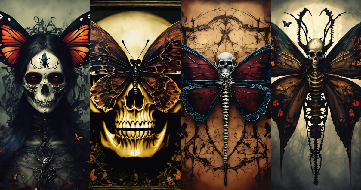 Lexica - Skeletal, butterfly, Skeletal butterfly gothic, dark, demonic ...
