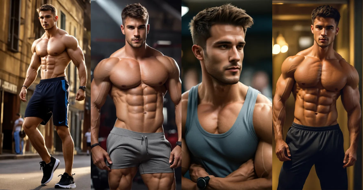 Lexica - European and American men, short hair, big eyes, high nose ...