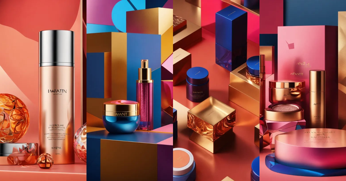 Lexica - Imagine abstract packaging for high-end cosmetics products ...